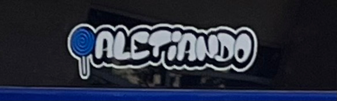 Reg blue/silver letters decal – Paletiando